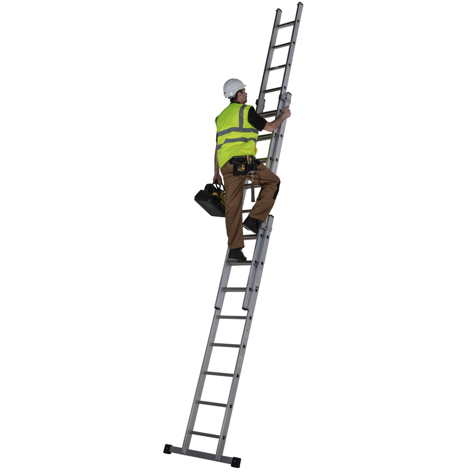 Werner Square Rung Extension Ladder 2.5m Triple 57712118