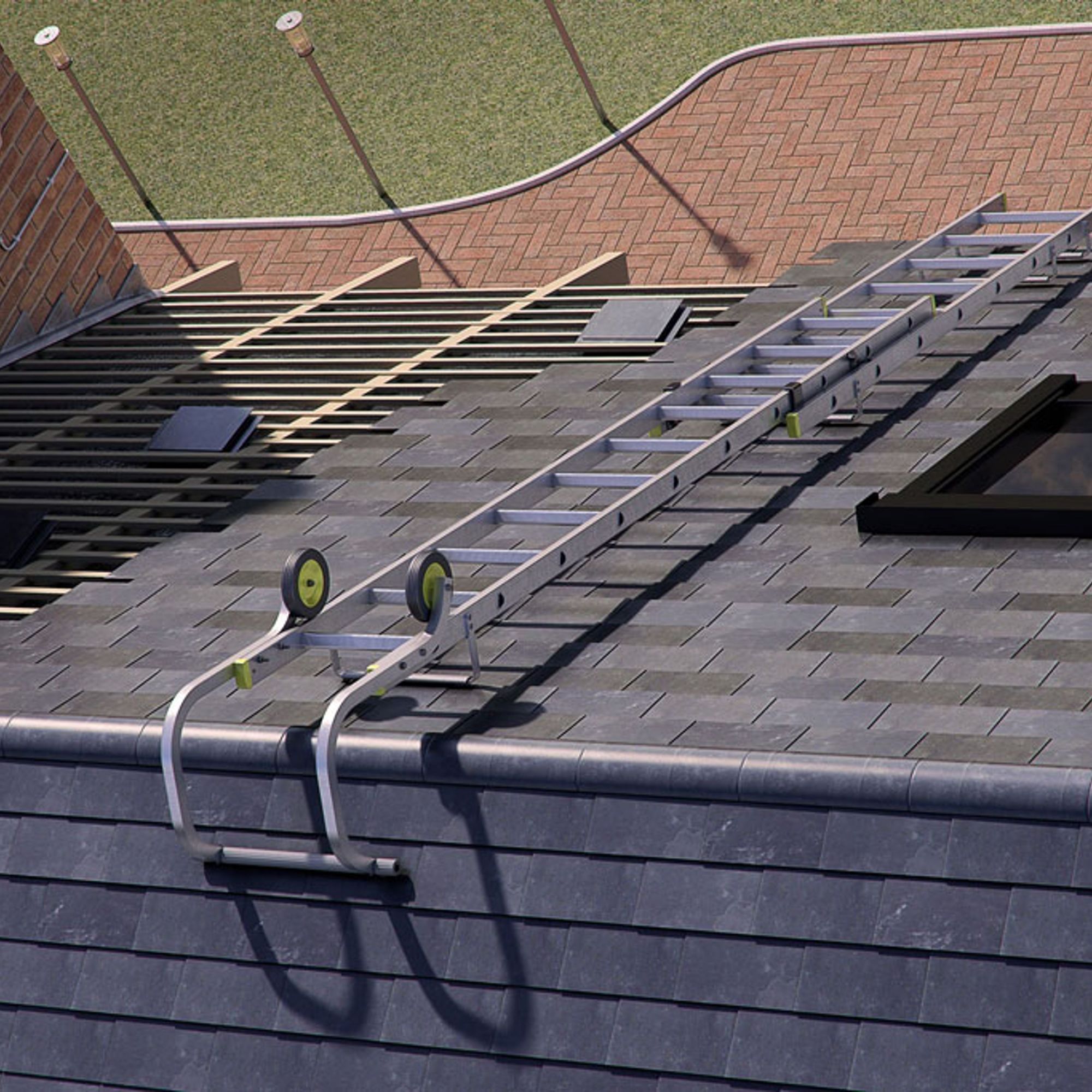 Werner Double Section Roof Ladder 4.89m 77104