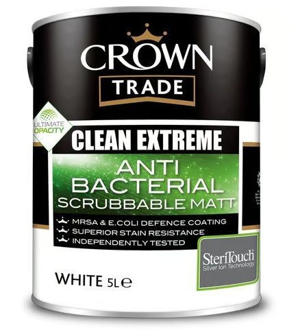 Crown Trade Clean Extreme Anti Bacterial Scrubbable Matt