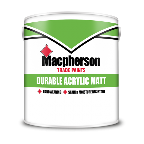 Macpherson Trade Paints Durable Acrylic Matt
