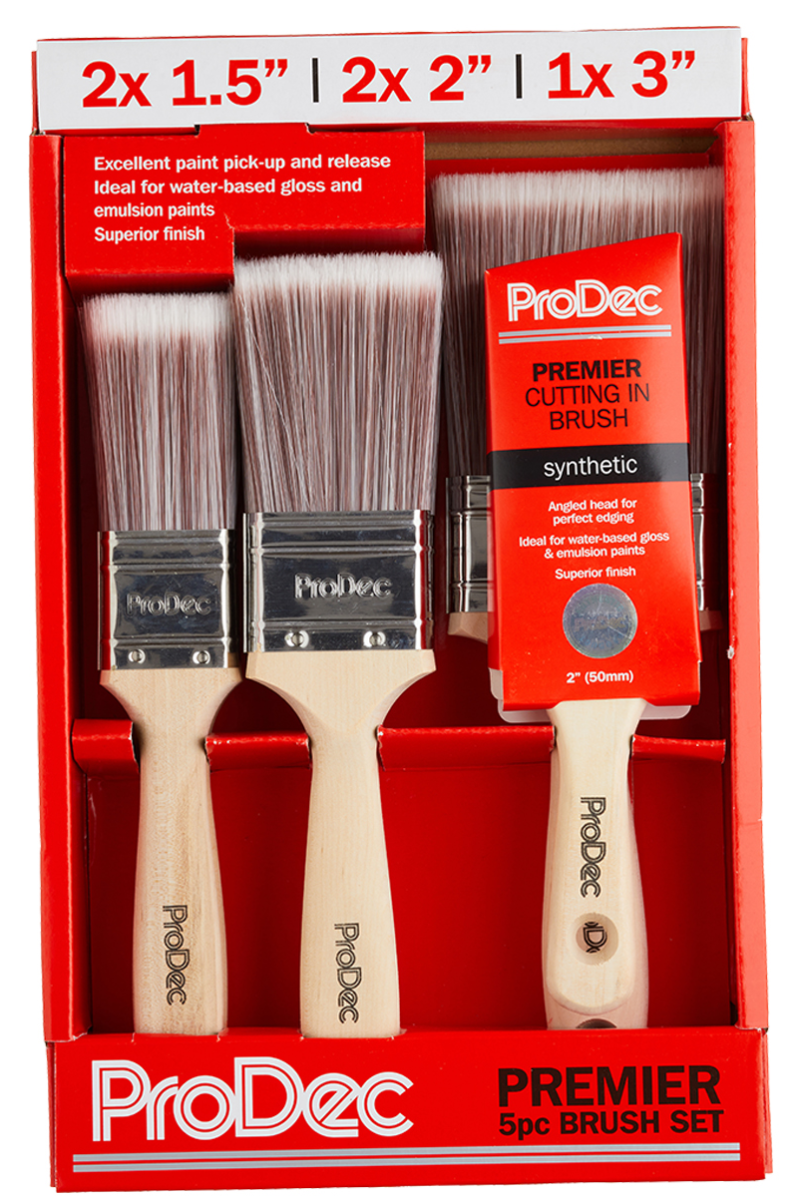 Rodo ProDec 5pc Premier Brush Set